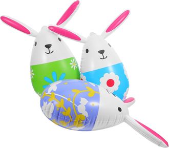 Cabilock 3 St&uuml;ck Partydekorationen Entz&uuml;ckende Luftballons Parteiprop Partyzubeh&ouml;r Dekorative Hasenstatue Osterballons Gartenstatuen f&uuml;r drau&szlig;en PVC