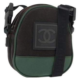 Chanel Sac bandouli&egrave;re vintage en toile Pre-owned - Femme - Pre-owned - Noir - Taille: ONE Size