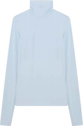 Sportmax Femme, Pulls, Bleu, Taille: 38 FR Pull Bleu Clair, Design Élégant