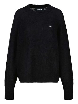 Rotate pull à détail de logo - Noir