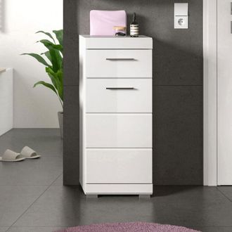M&S Collection Meuble de salle de bain 35x31x88 cm blanc brillant - KAN