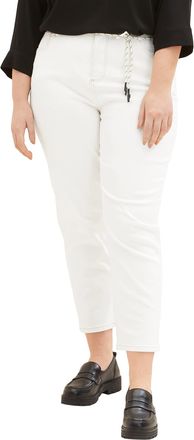 Tom Tailor Damen 1035947 Plussize Barrel Jeans, 10315 - Whisper White, 44W / 28L