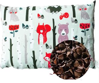 Generic Gesunder Schlaf Buchweizenkissen Kissen mit Buchweizenschale mit Reißverschluss, Buchweizen, orthopädisches Naturkissen, mit Innen- und Außenkissenbez