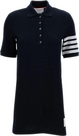 Thom Browne Femme, Robes, Bleu, Taille: 36 FR Polo Dress