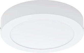 Eglo LED Deckenleuchte Fueva 1, 1 flammige Deckenlampe, Material: Metallguss, Kunststoff, Farbe: Wei&szlig;, &Oslash;: 22,5 cm, warmwei&szlig;