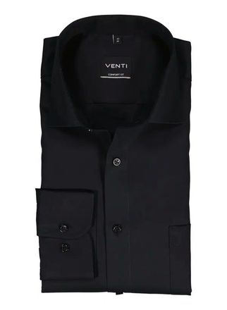 Venti Herren Hemd schwarz