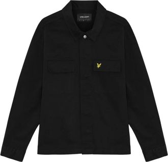 Lyle & Scott Gewaschenes Overshirt - - Jackets - Herren - Schwarzk - L