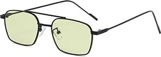 Generic Lunettes de soleil design 2025 en métal à petite monture pour hommes et femmes, lunettes de conduite de vacances en plein air (couleur : C, taille : m