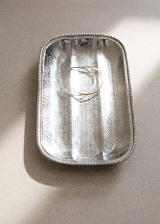 Mango Plateau de salle de bain rectangulaire laiton argent - Home - Taille unique - MANGO HOME