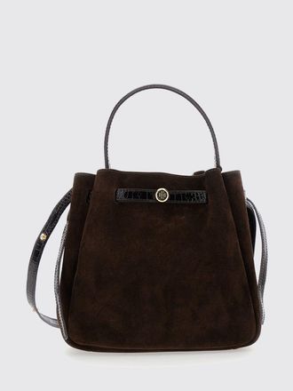 Tory Burch Romy Mini-Bucket-Bag aus Wildleder mit Double T-Logo