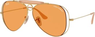 Ray-Ban unisex, Accessoires, Jaune, Taille: 58 MM Shooter Lunettes de soleil