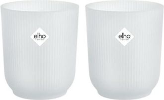 ELHO Vibes Fold Orchid High 12,5cm - Orchideentopf für den Innenbereich - Blumentöpfe für den Innenbereich - 100% recycelter Kunststoff - Transparent/Trans