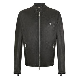 Billionaire Boys Club Perforated Moto Jacket BB - - Jackets - Herren - Schwarzk - 2XL