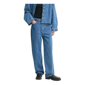 2nd Day 2Ndday - Flossy Wide Pantalons - Femme - Jeans - Bleu - Taille: W26