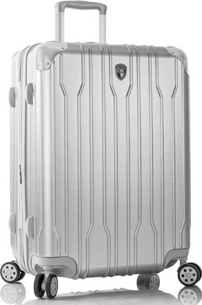 Heys Hartschalen-Trolley HEYS Xtrak, in verschiedenen Farben und Gr&ouml;&szlig;en, Gr. B/H/T: 45cm x 66cm x 30cm 77 l, silber, Polycarbonat-Verbundwerkstoff, festlic