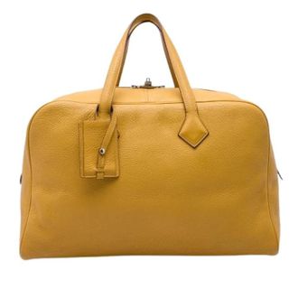 Herm&egrave;s Pre-owned Victoria Weekend Bag - - Pre-owned - Damen - Gelb - ONE SIZE