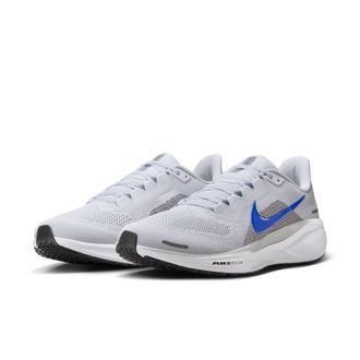 Nike Laufschuh NIKE AIR ZOOM PEGASUS 41, Herren, Gr. 42,5, silber (wei&szlig;, racer blau, wolf grau, pure platinum), Textil, Schuhe Laufschuh, Topseller