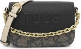 Tous petit sac à bandoulière noir et beige 2002200351