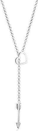 Elli Collier Femme Coeur Amour Flèche - (925/1000) Argent