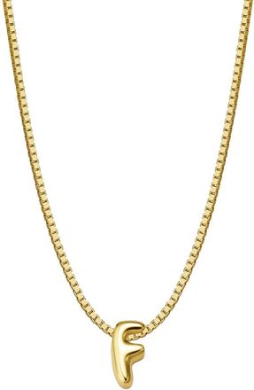 Glanzst&uuml;cke M&uuml;nchen Halskette - Sterling Silber Halskette Buchstabe F - Gr. unisize - in Gold - f&uuml;r Damen
