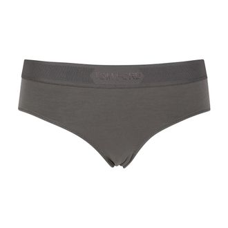 Tom Ford Femme, Sous-v&ecirc;tements, Vert, Taille: 42 FR Logo Waistband Briefs