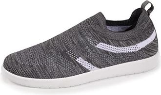 Isotoner Baskets Femme Slip on, enfilage Facile, 40 EU, Gris chin&eacute;