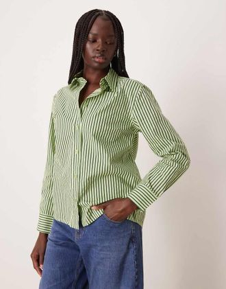 Nobody's Child Monroe - Chemise &agrave; rayures - Vert