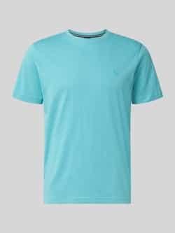 Lerros T-Shirt mit Rundhalsausschnitt und Logo-Stitching