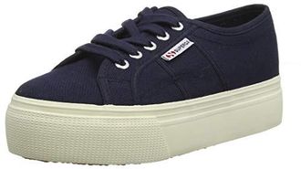 Superga Femme 2790acotw Linea Up And Down Chaussures de Gymnastique, Bleu 933 Navy, 39.5 EU