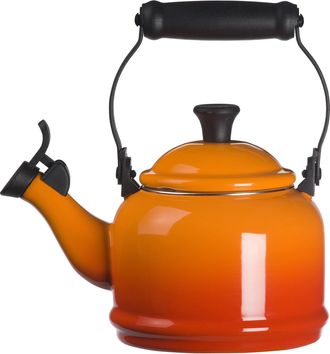 LE CREUSET Le Creuset Demi Wasserkessel, Emaillierter Karbonstahl, 1.1 L, Ofenrot, 40103020900000