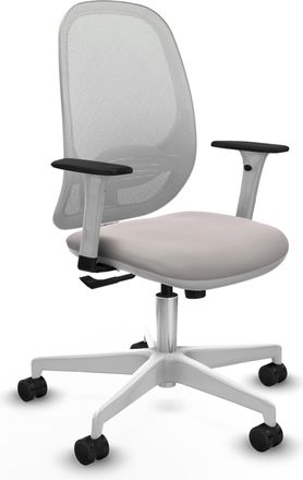 Piqueras y Crespo B&uuml;rohochstuhl mit 1D-Armlehnen, h&ouml;henverstellbare Lendenwirbelst&uuml;tze, ausgestattet mit 3 Positionen und Schneideschaum, mit Rollen von 65 mm, Nylon, W