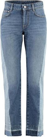Stella McCartney Femme, Jeans, Bleu, Taille: W30 Jean Large Bicolore