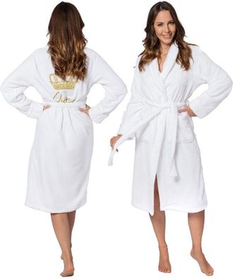 Rea Peignoir queen white collar l