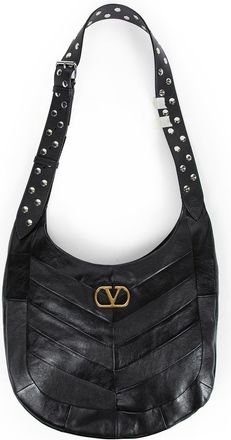 Valentino Hoboho Chevron Nappa Hobo Bag