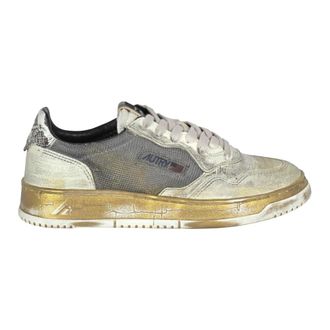 Autry Femme, Chaussures, Multicolore, Taille: 37 EU Baskets Vintage en Cuir et Mesh