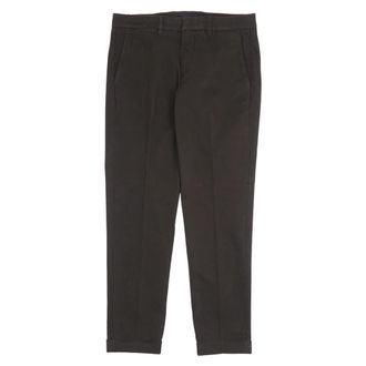 Fay Slim Fit Baumwoll-Gabardinehose - - Trousers - Herren - Braun - W30