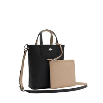 Lacoste Sophisticated Reversible Canvas Handbag - - Bags - Damen - Schwarzk - ONE SIZE