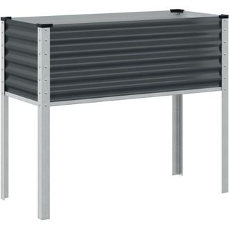 vidaXL Jardinière anthracite 100x41x90 cm acier vidaXL