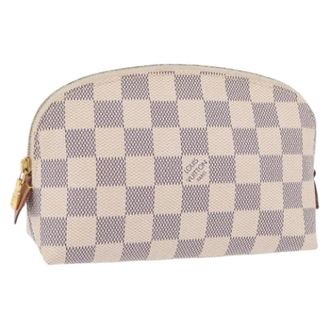 Louis Vuitton Pochette Pre-owned en toile Damier Azur - Femme - Pre-owned - Beige - Taille: ONE Size