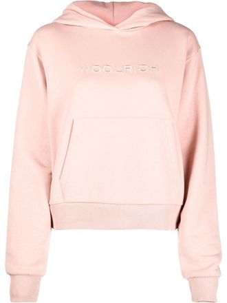Woolrich hoodie &agrave; logo brod&eacute; - Rose