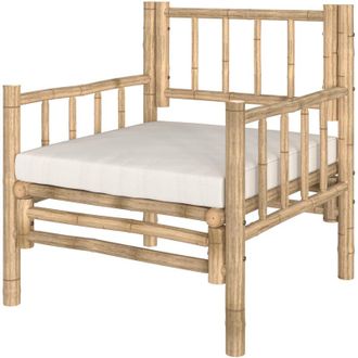 Rendez-Vous D&eacute;co Fauteuil de jardin en bambou naturel - VADELLA