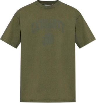 Carhartt Work in Progress Homme, Tops, Vert, Taille: S Green Logo T-Shirt