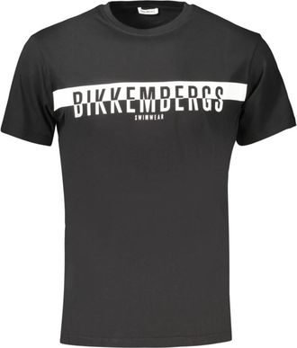Dirk Bikkembergs Homme, Tops, Noir, Taille: XL T-shirt &agrave; Manches Courtes