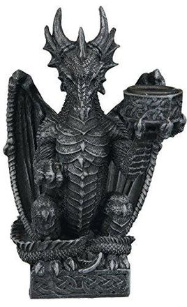 Nemesis Now Kerzenhalter, Kunstharz, 20 cm, Schwarz, Einheitsgr&ouml;&szlig;e