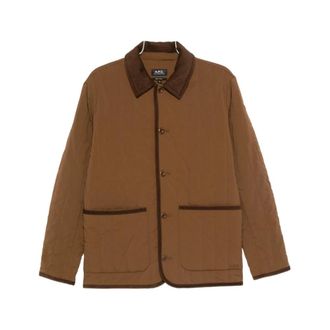 A.P.C. Braune Stepp-Cordjacke Oberbekleidung - - Jackets - Damen - Braun - M