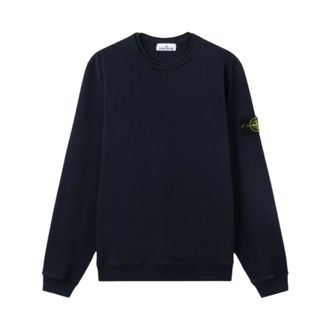 Stone Island Homme, Sweatshirts et sweats &agrave; capuche, Bleu, Taille: M SweaT-shirt ras du cou