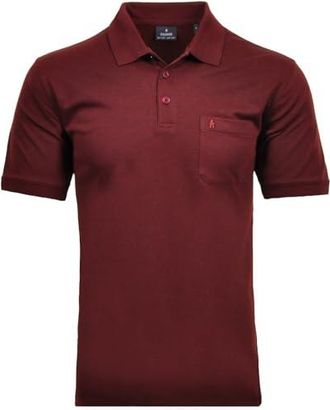 Ragman Polo &agrave; manches courtes softknit Ragman pour homme - Rouge - XXXL