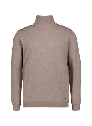 Ragman Herren Pullover braun unifarben