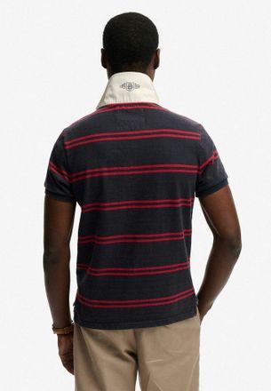 Superdry Poloshirt DOUBLE EMBLEM JERSEY SS RUGBY im angesagten Rugby Stil