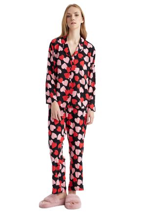 DeFacto Damen Z5326az T-Shirt, Schwarz, S EU